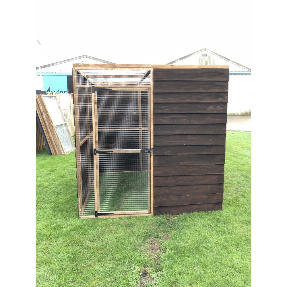 Bird Aviary 6ft x 6ft Chicken Run Budget Enclosure 19G 184cm x 93cm